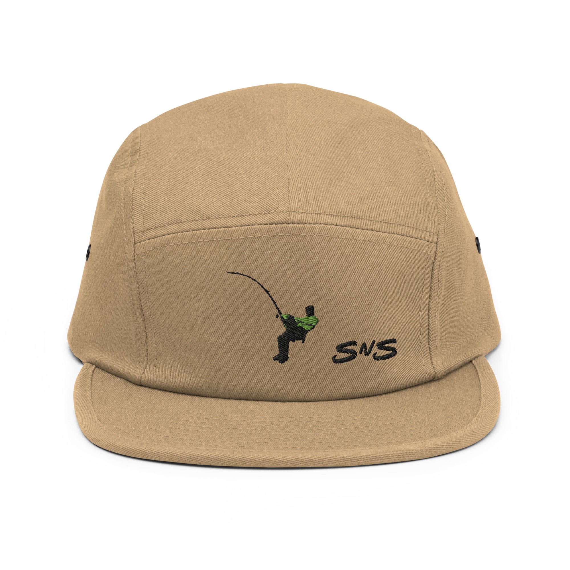 Embroidered Five Panel Cap – Shark N Shoot